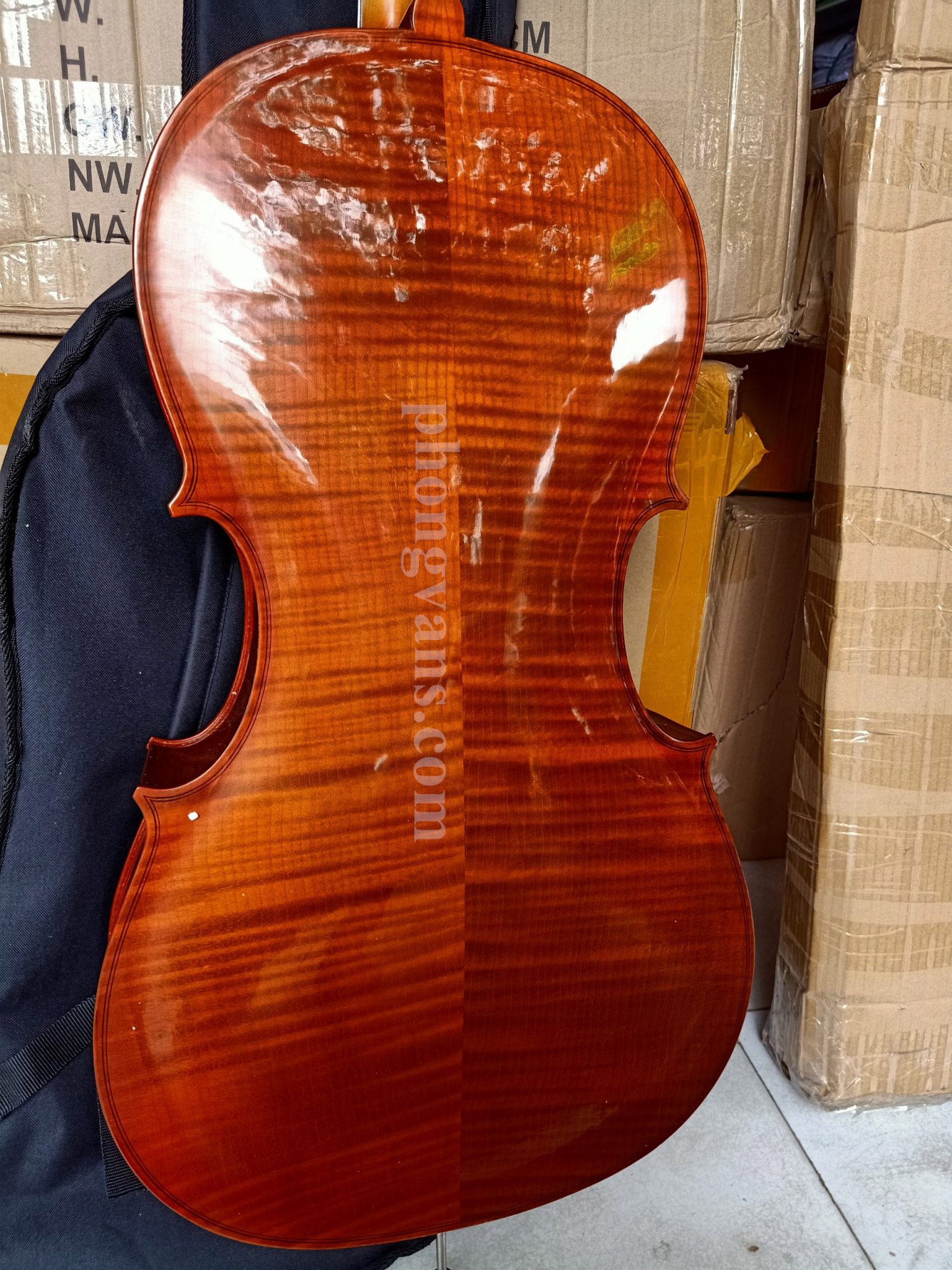 Đàn cello size 4/4 vân gỗ đẹp - Thiết bị trường học Phong Vân