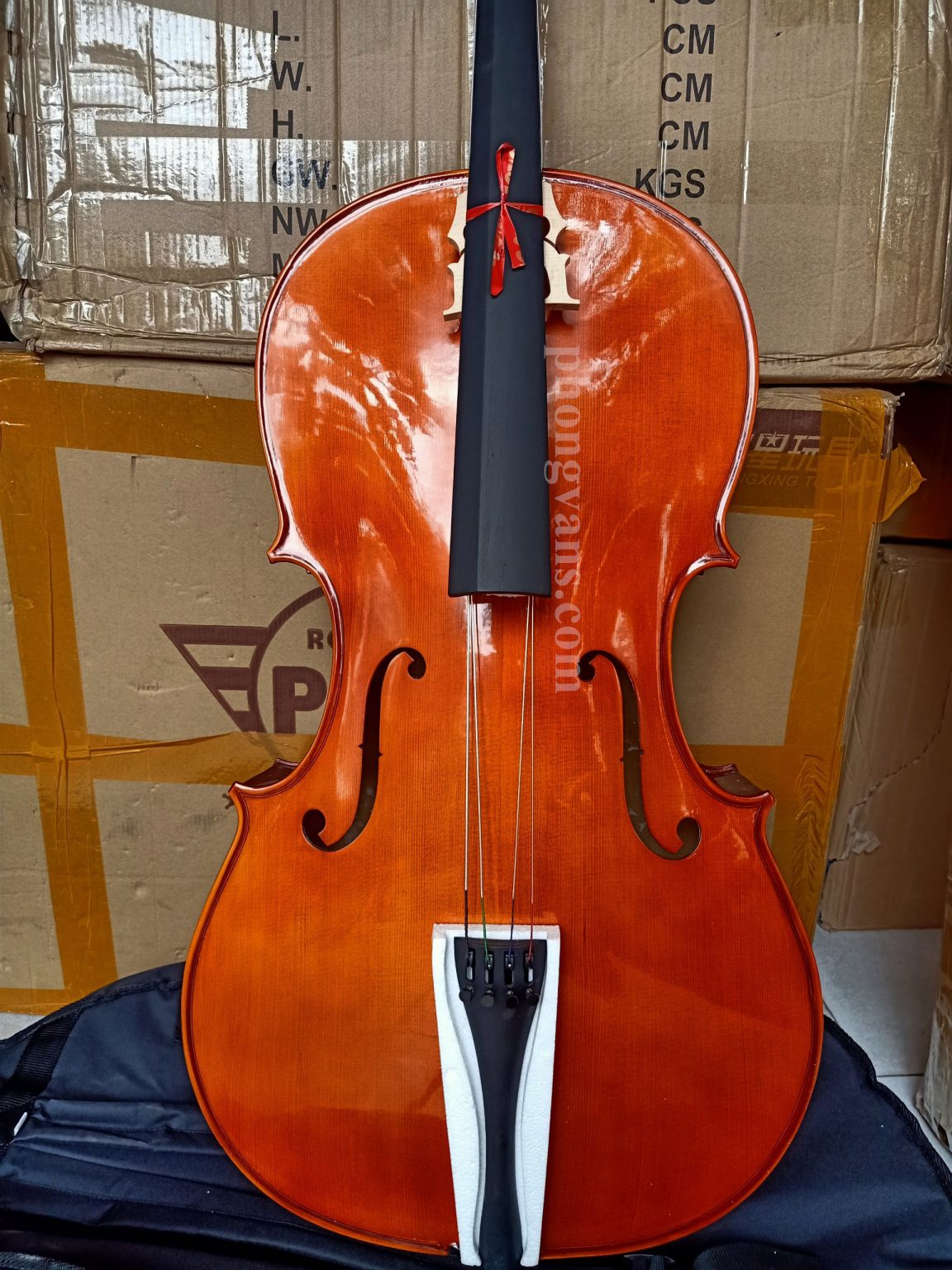 Đàn cello size 4/4 vân gỗ đẹp - Thiết bị trường học Phong Vân